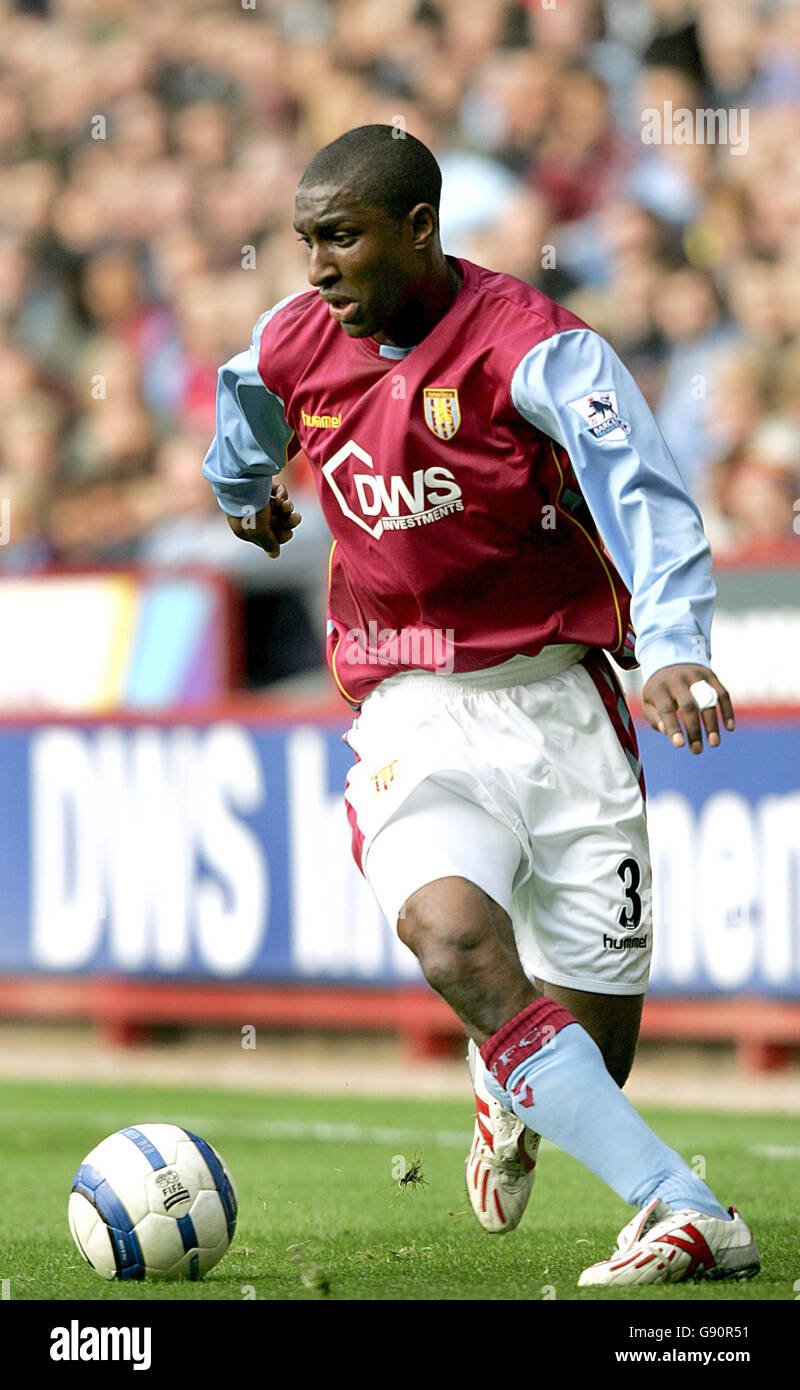 PA library file dated 22/10/2005 of Aston Villa's Jlloyd Samuel who's ...