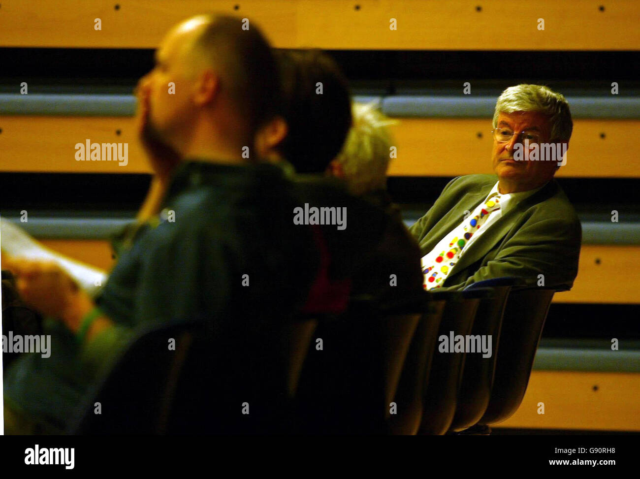 Co-convener of the Scottish Green party Robin Harper sits in on the ...