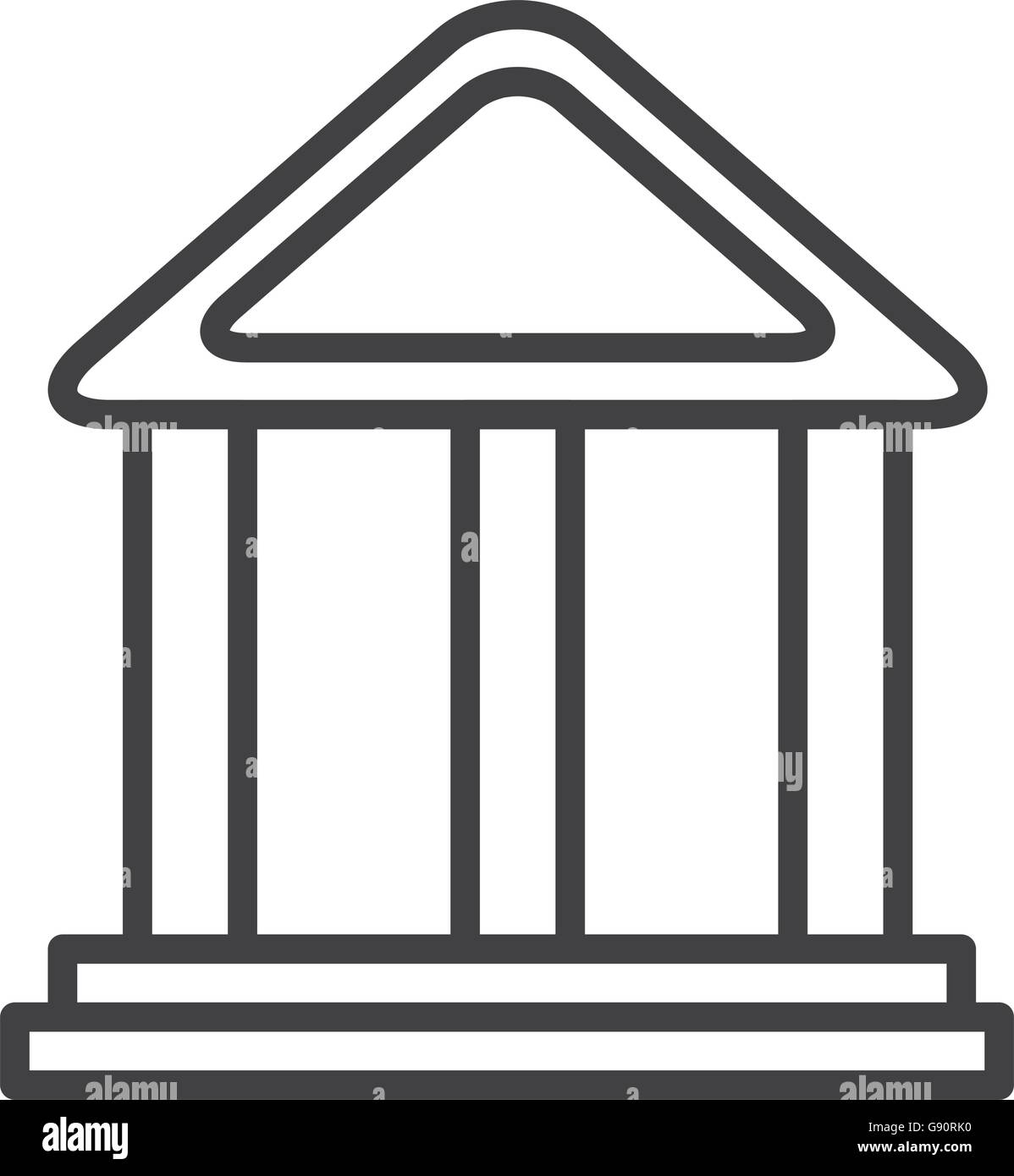 black and white bank building, vector graphic Stock Vector Image & Art ...