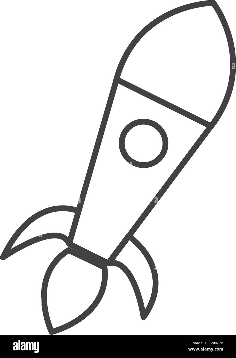 Futuristic rocket clipart Black and White Stock Photos & Images - Alamy