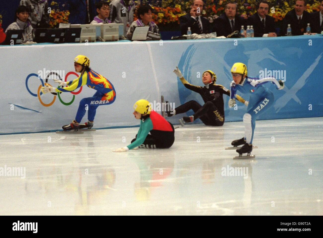 L-R: Yun Mi Kim, Korea, Evgenia Radanova, Bulgaria, Iuke Teshigawara ...