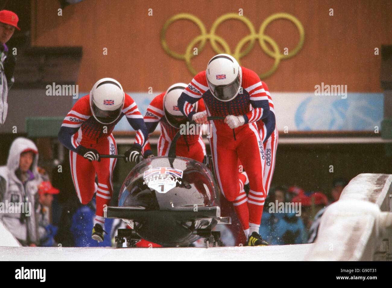 Four-Man Bobsleigh - Winter Olympics - Nagano 1998 - Competition Run ...