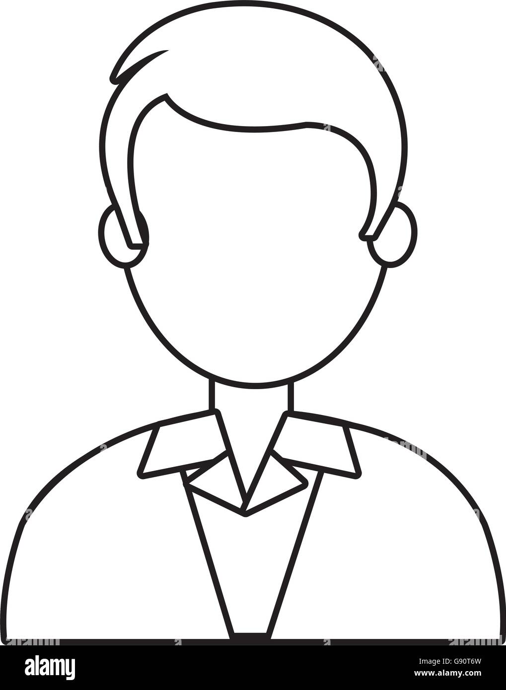 black and white avatar man,vector graphic Stock Vector Image & Art - Alamy