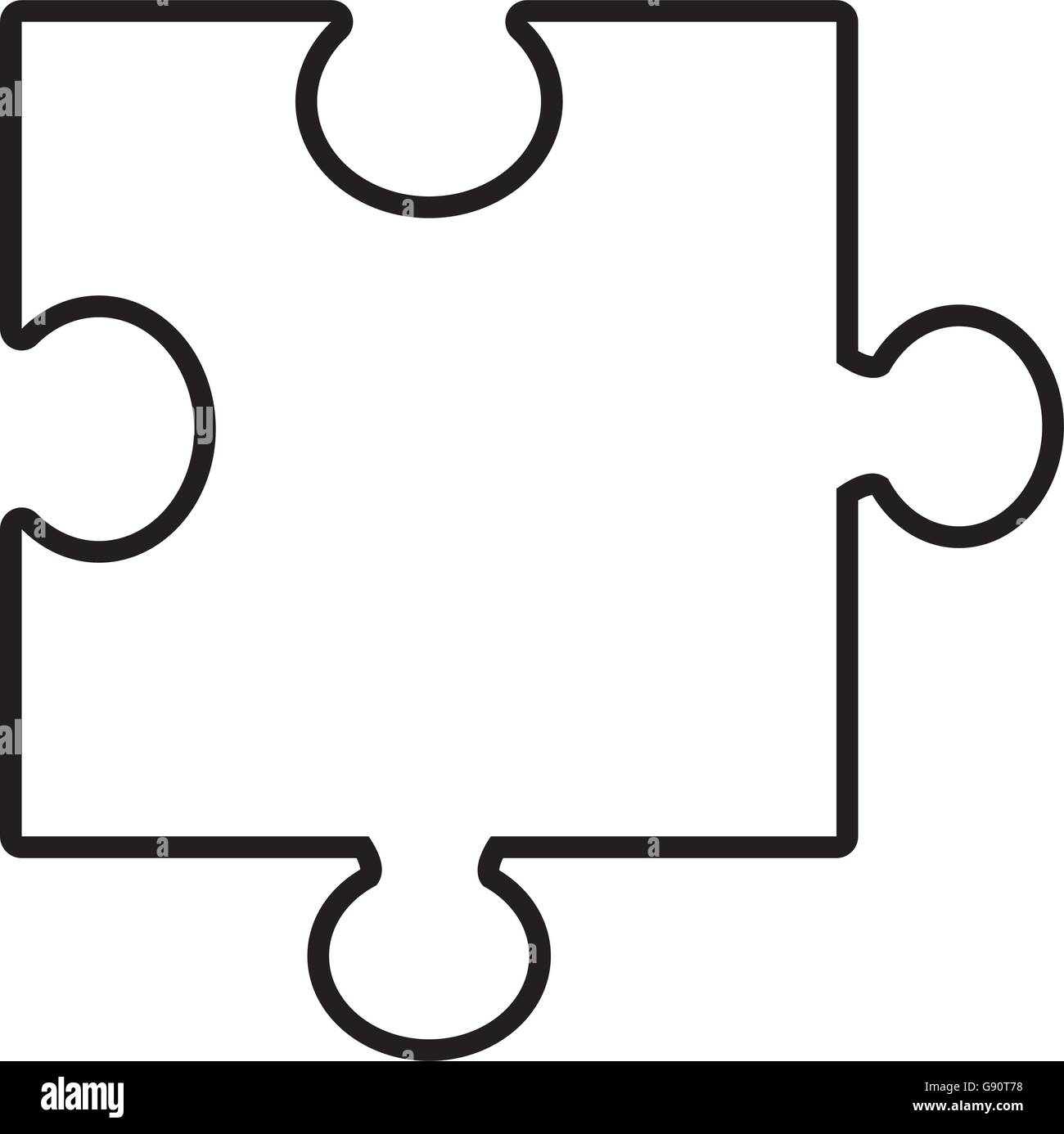 isolated puzzle piece, vector graphic Stock Vector Image & Art - Alamy