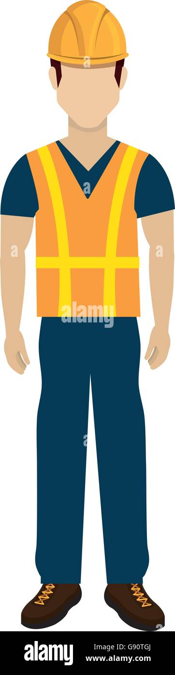 avatar construction man, vector graphic Stock Vector Image & Art - Alamy