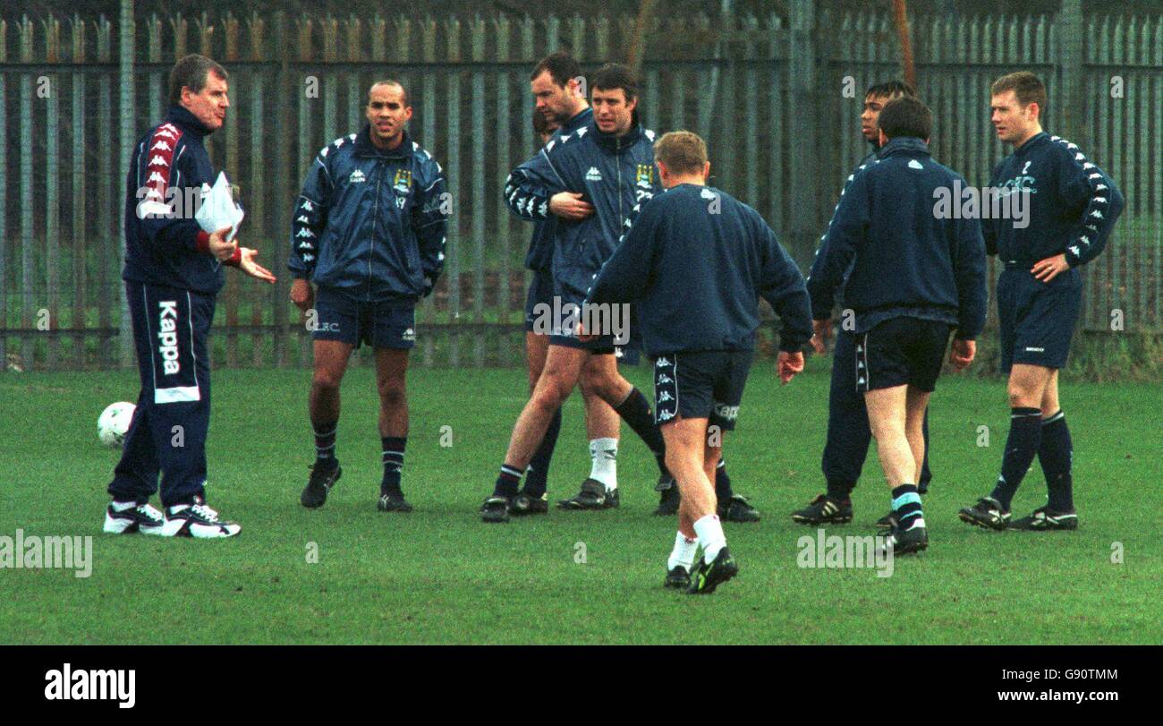 Soccer - Nationwide League - Manchester City training Stock Photo - Alamy