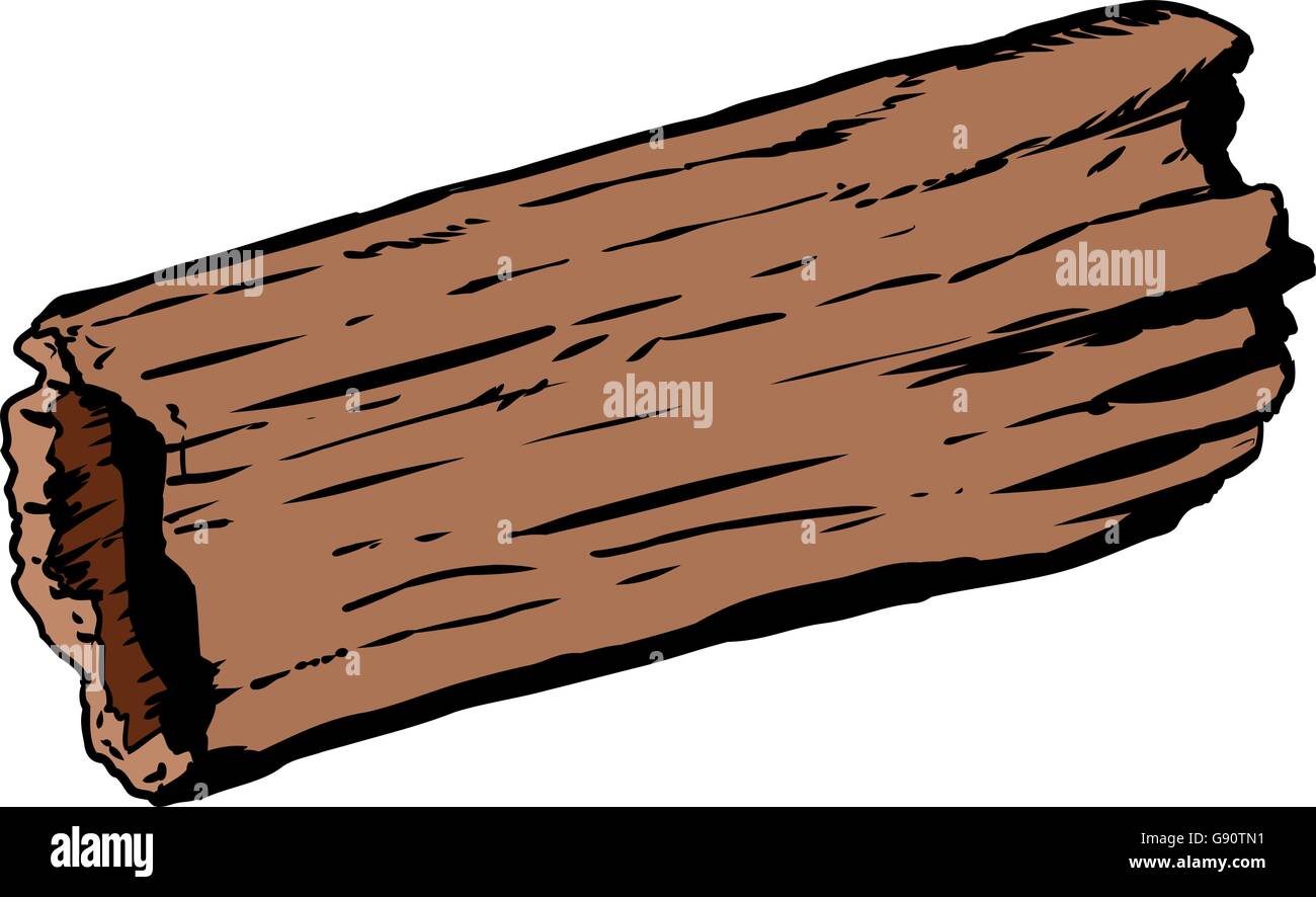 Cartoon Hollow Log