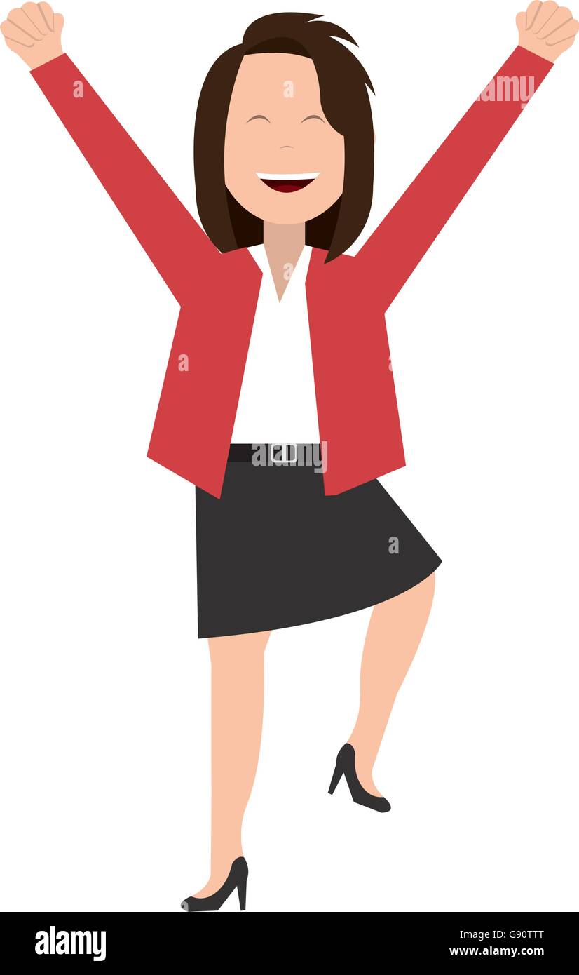 cheerful avatar woman, vector graphic Stock Vector Image & Art - Alamy