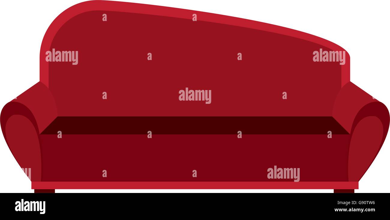 big red couch, vector graphic Stock Vector Image & Art - Alamy