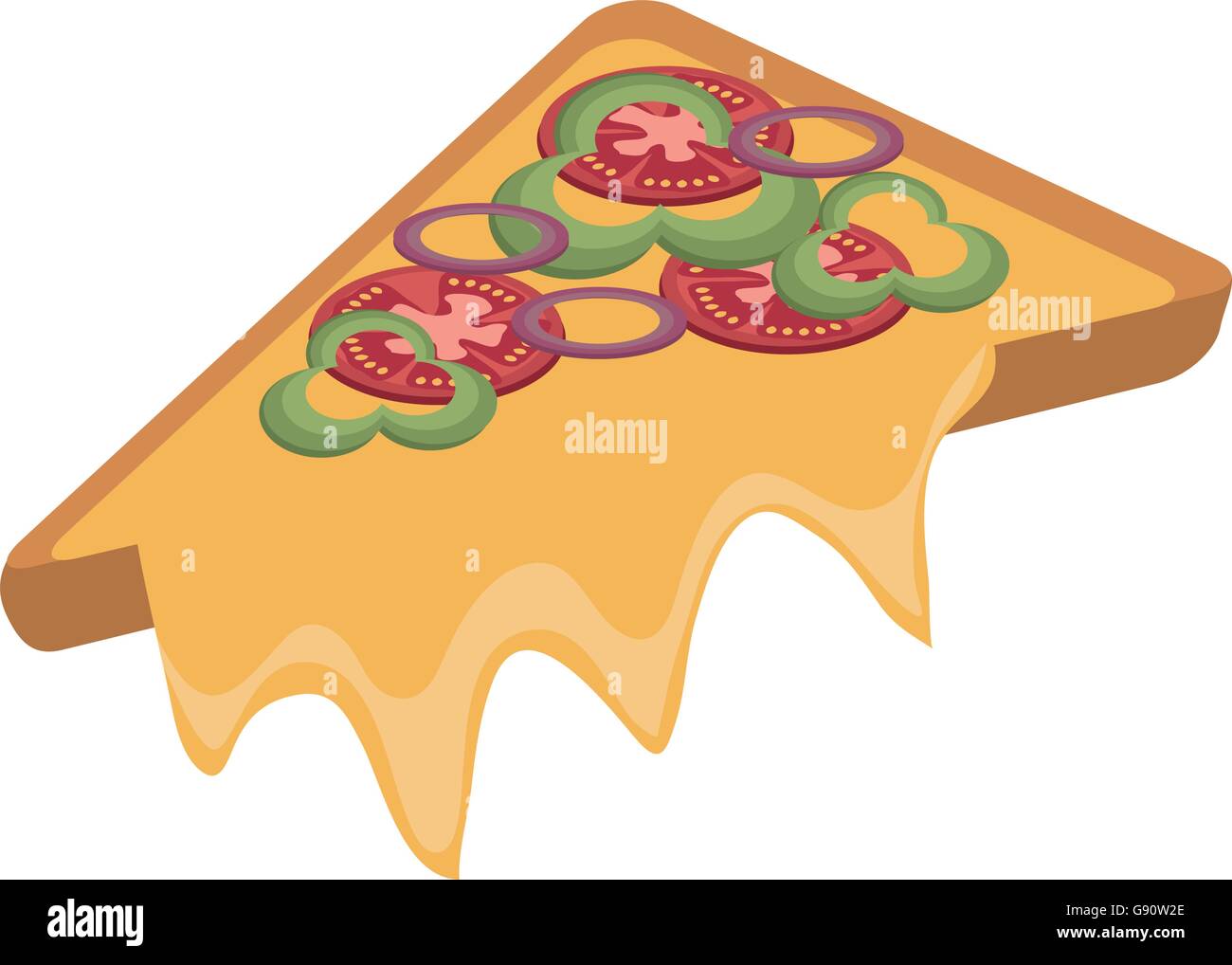 fast food pizza slice, vector graphic Stock Vector Image & Art - Alamy
