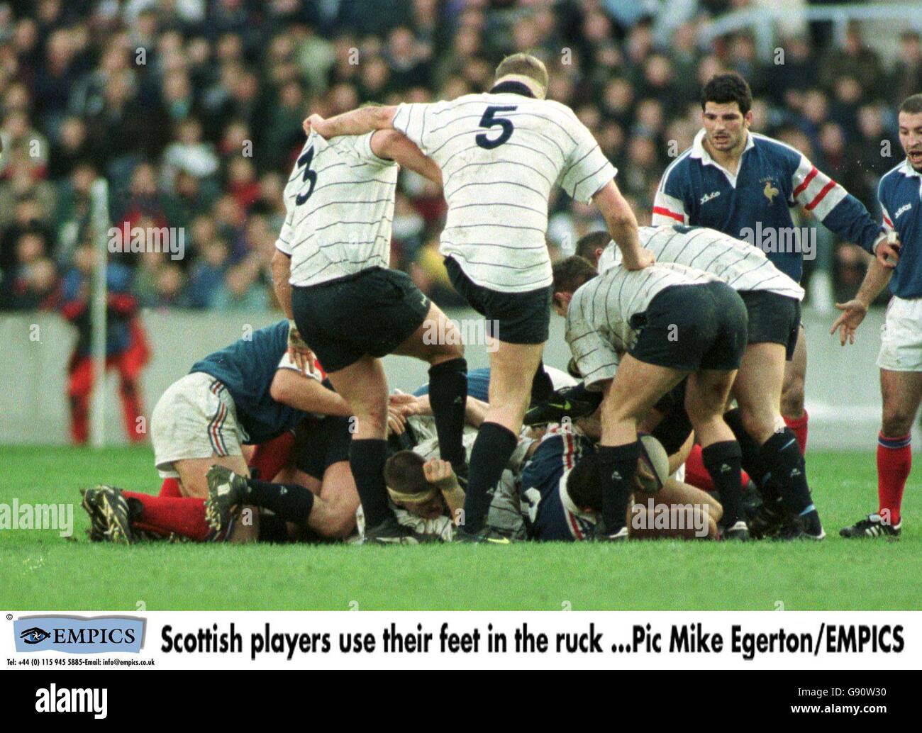 Rugby Union - Five Nations Championship - Scotland v France Stock Photo ...