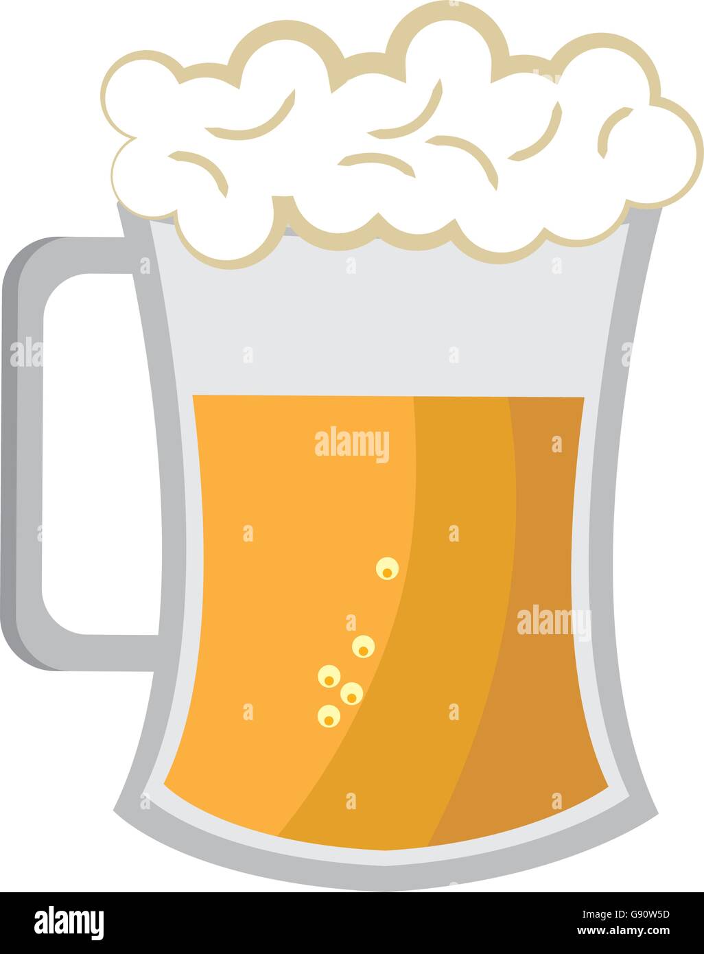 full beer cup, vector graphic Stock Vector Image & Art - Alamy