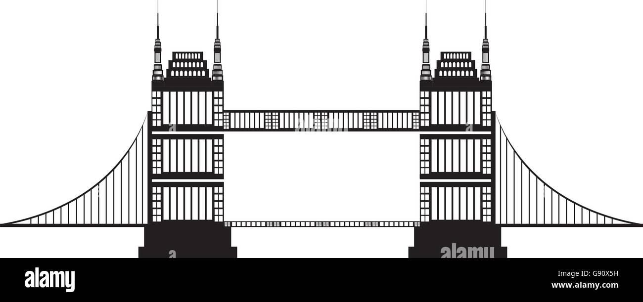 isolated tall bridge, vector graphic Stock Vector Image & Art - Alamy