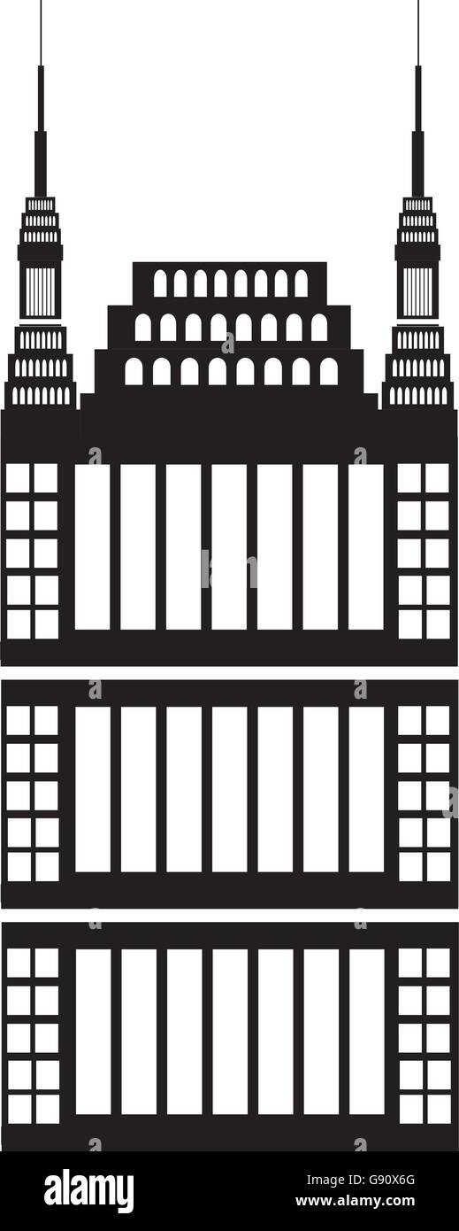 isolated tall building, vector graphic Stock Vector Image & Art - Alamy