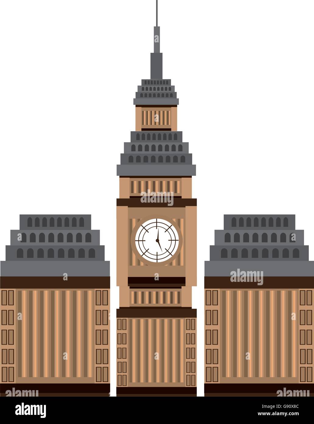 british building view, vector graphic Stock Vector Image & Art - Alamy