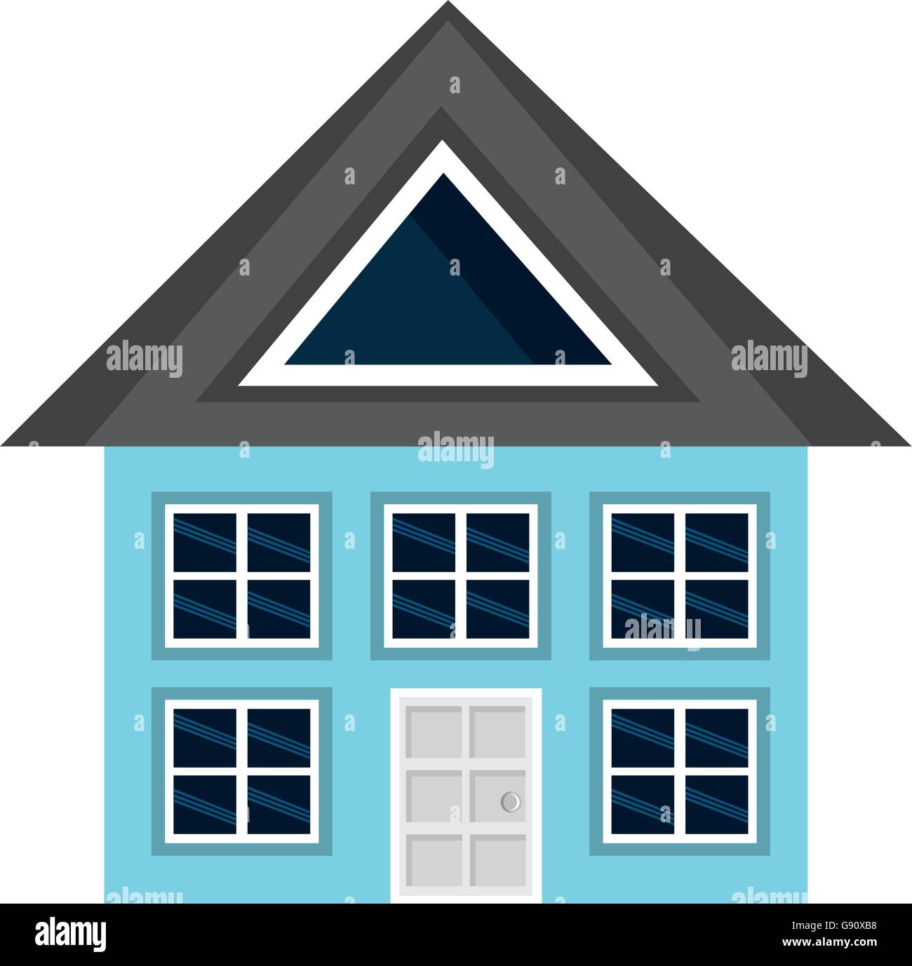 colorful house view, vector graphic Stock Vector Image & Art - Alamy