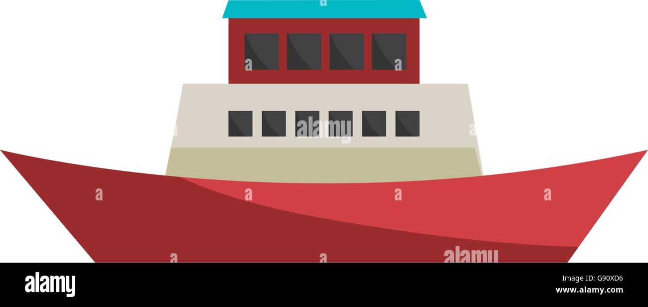 colorful cargo ship, vector graphic Stock Vector Image & Art - Alamy