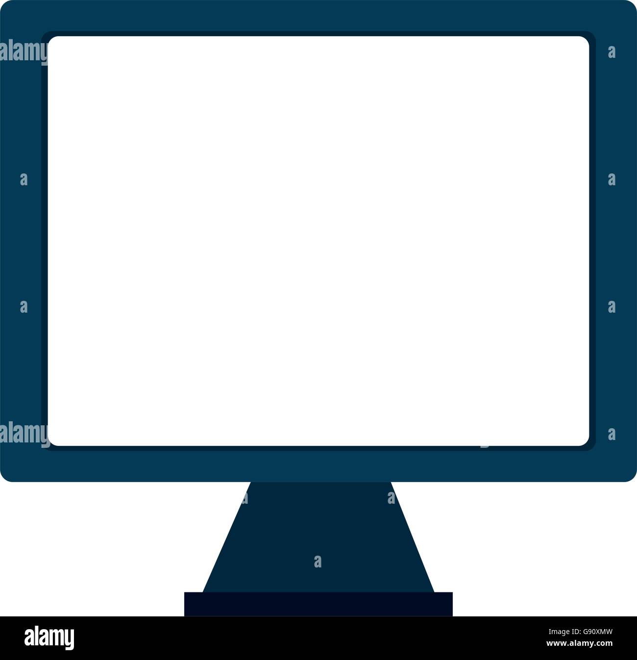 blue computer screen, vector graphic Stock Vector Image & Art - Alamy