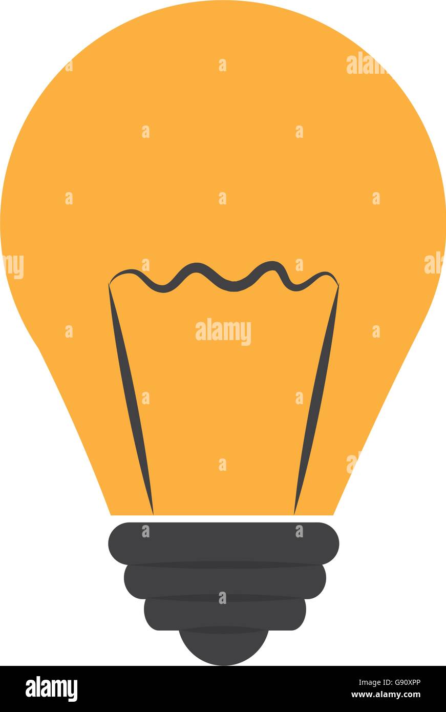 yellow light bumb, vector graphic Stock Vector Image & Art - Alamy