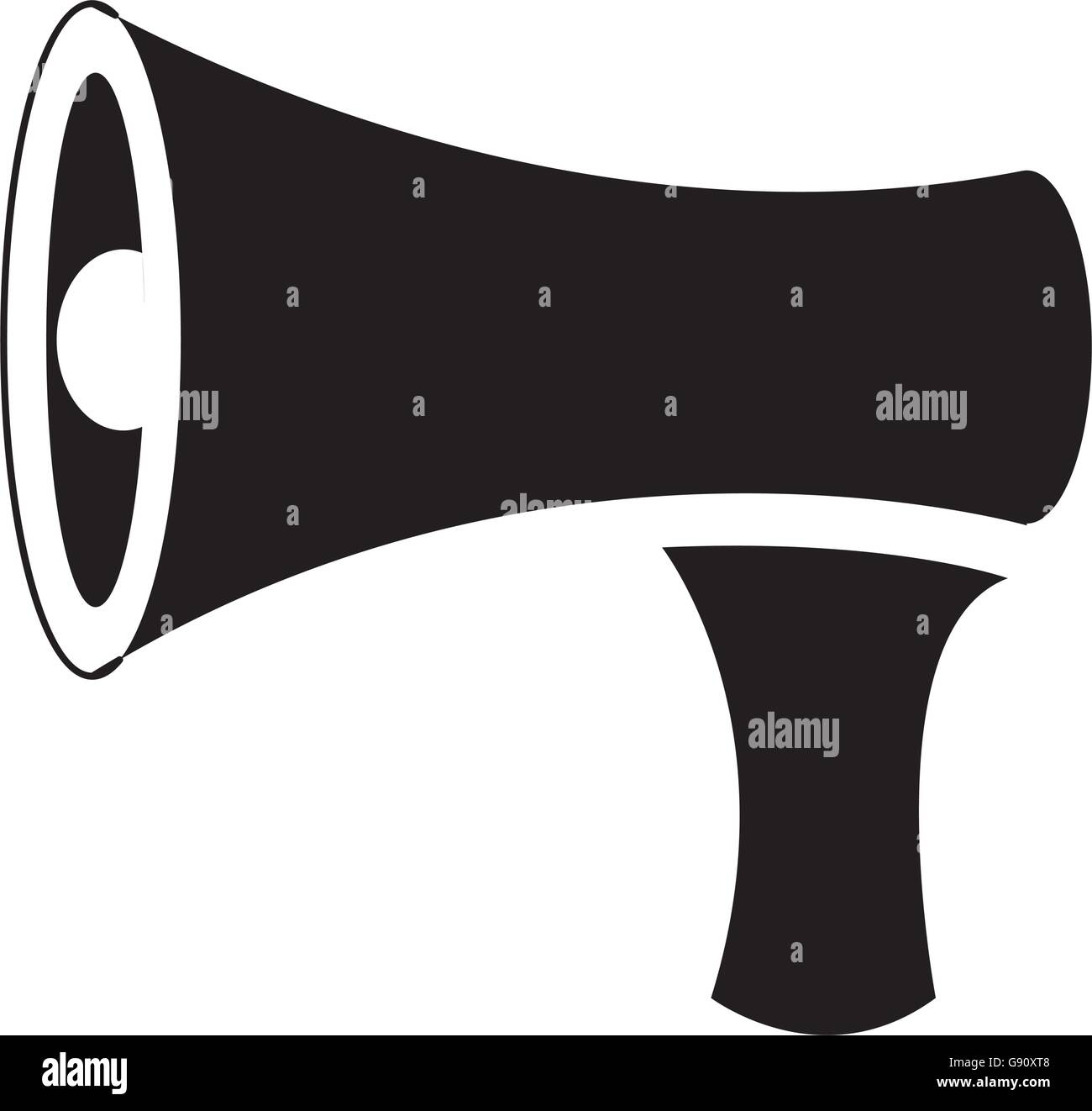 black and white speaker, vector graphic Stock Vector Image & Art - Alamy