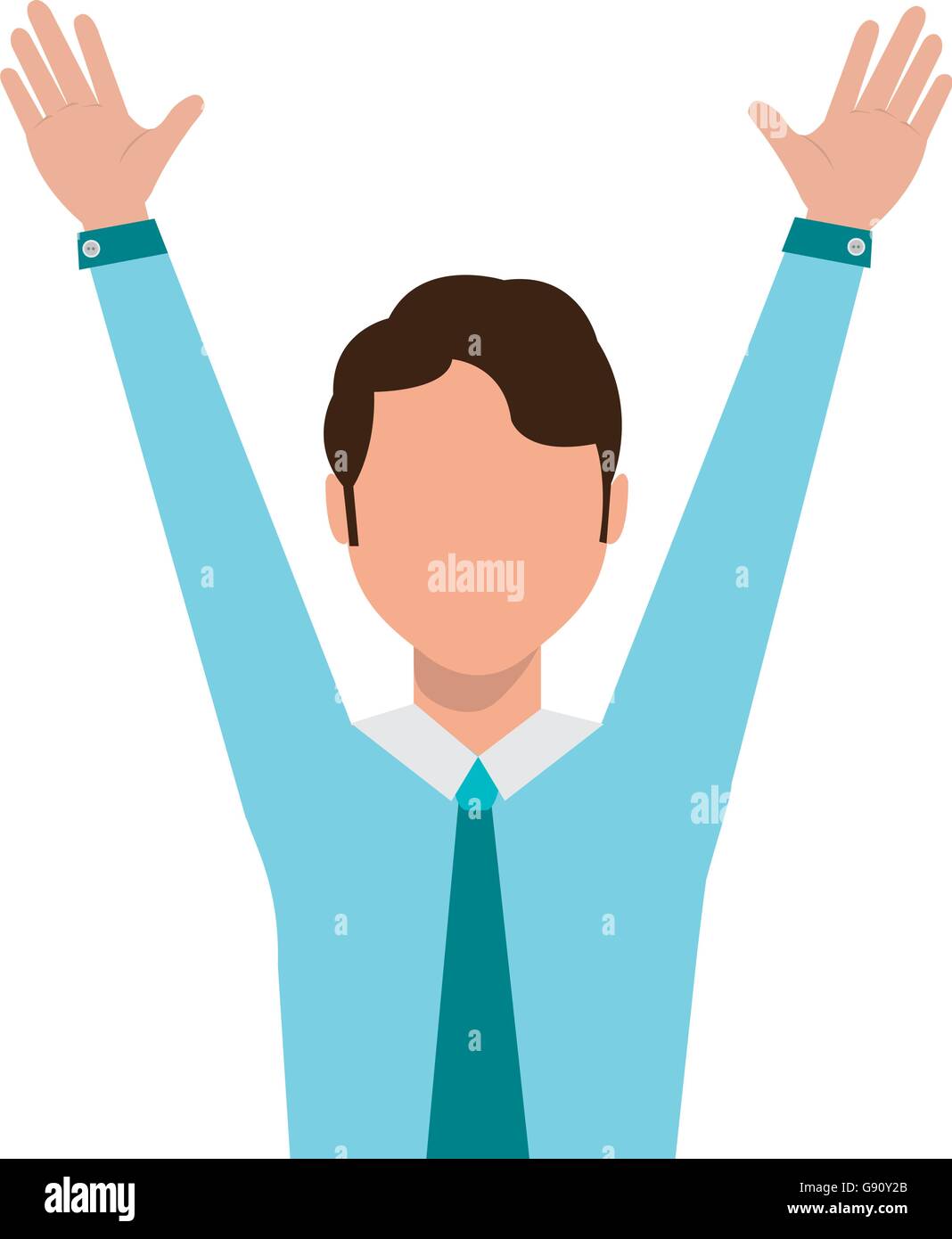 cheerful avatar business man, vector graphic Stock Vector Image & Art ...