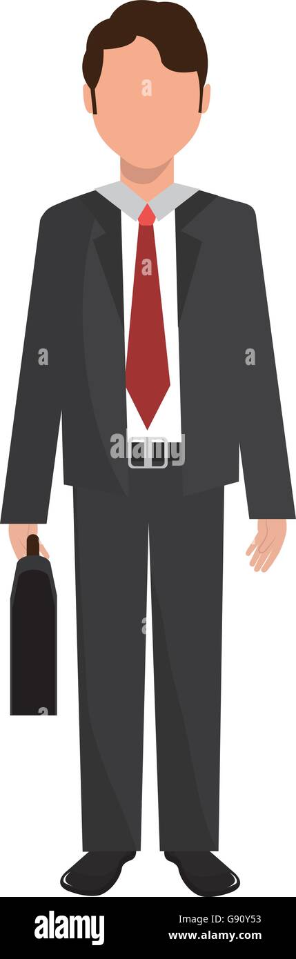 avatar business man front view, vector graphic Stock Vector Image & Art ...