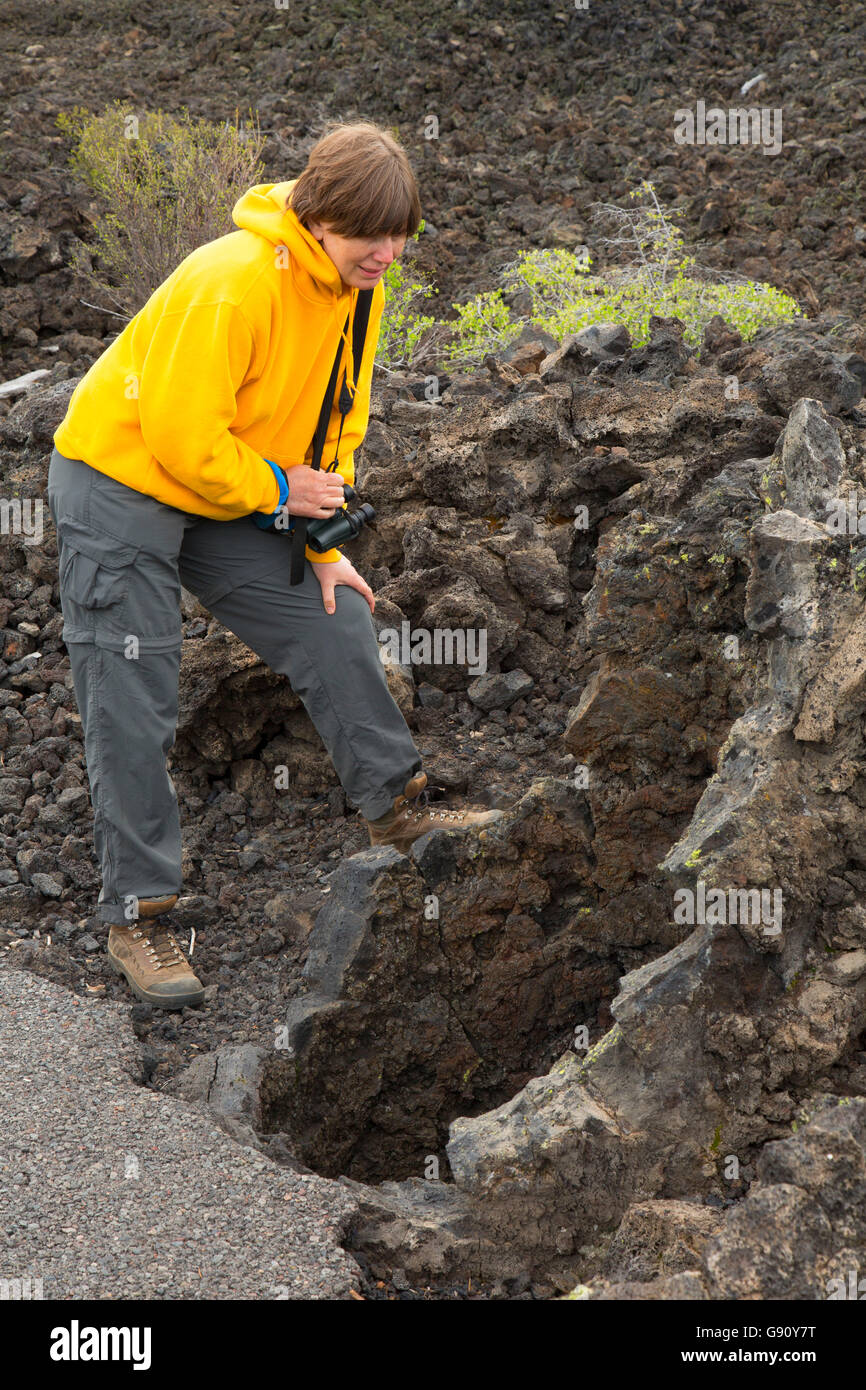 Lava cast along Lava Cast Forest Trail, Newberry National Volcanic ...