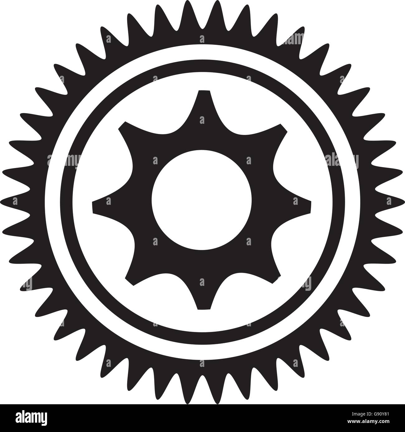 isolated settings icon, vector graphic Stock Vector Image & Art - Alamy