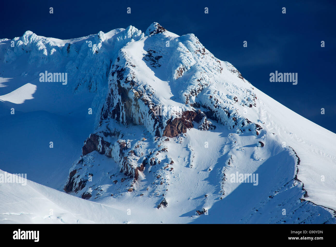 Mt Hood summit from Timberline, Mt Hood National Forest, Oregon Stock ...