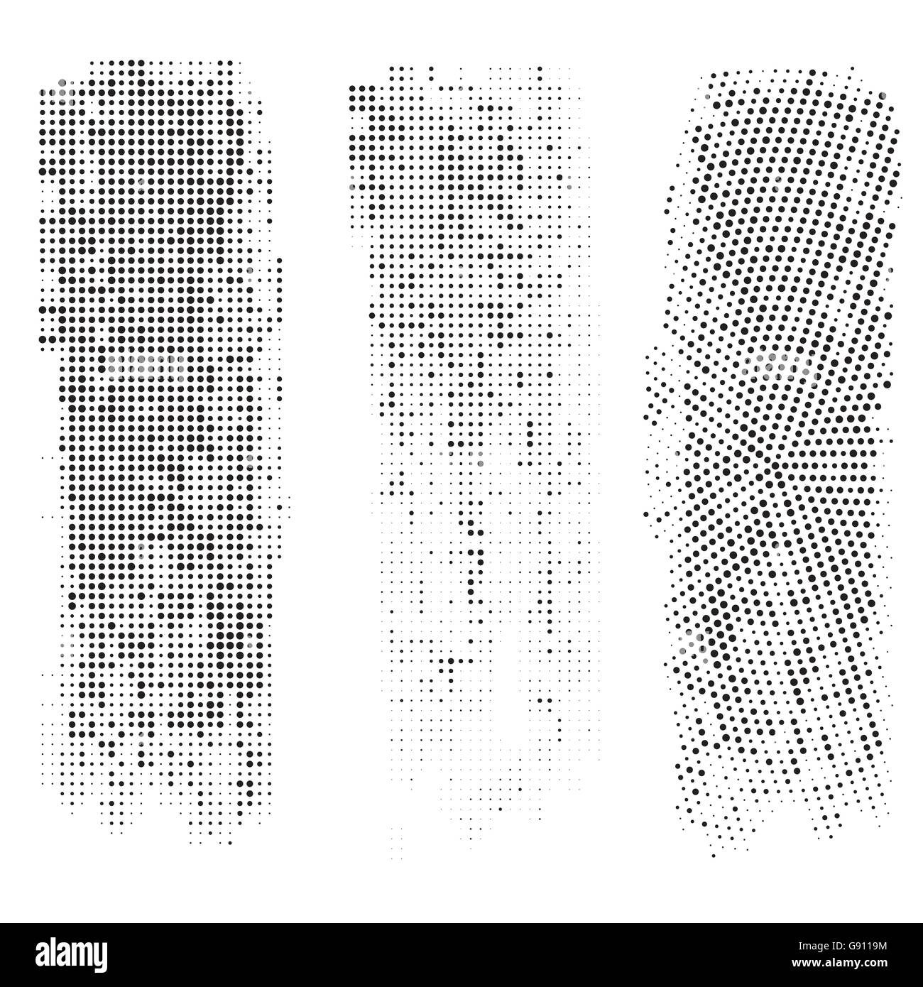 Set of Vintage Abstract Halftone Backgrounds. Vector Illustration ...