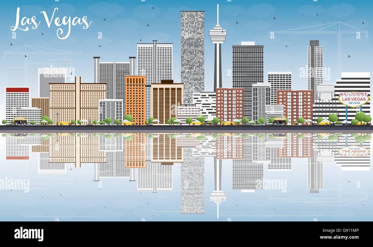 Vegas sky view Stock Vector Images - Alamy