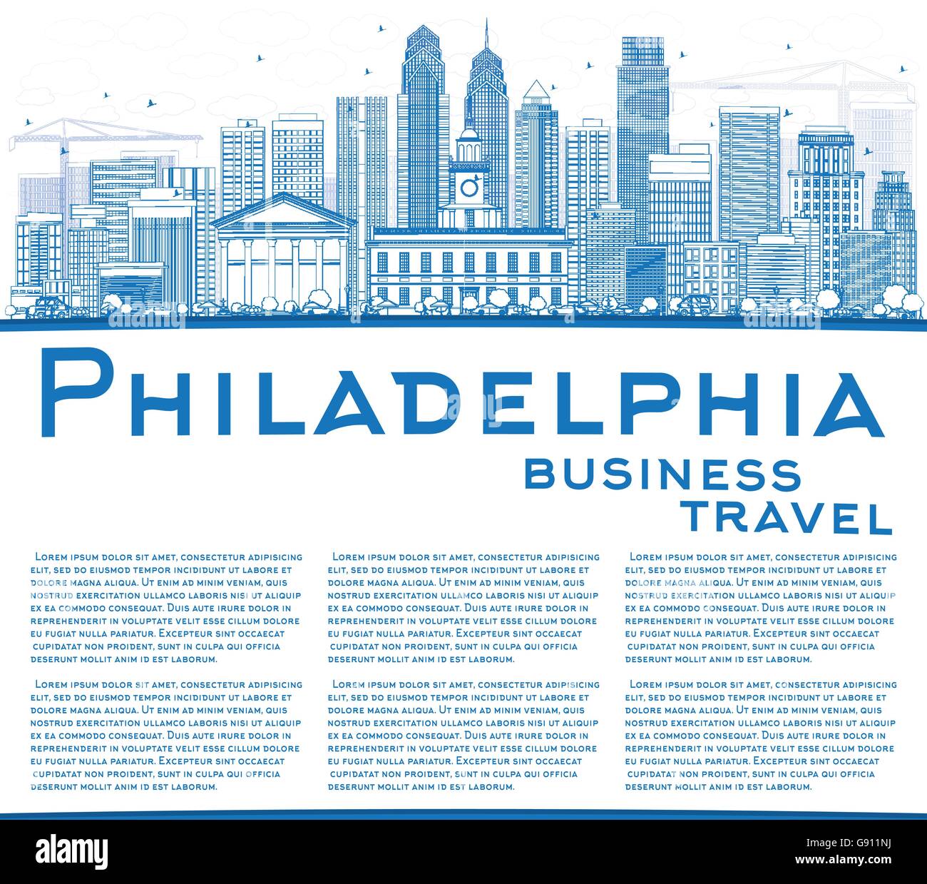 Philadelphia buildings Stock Vector Images - Alamy