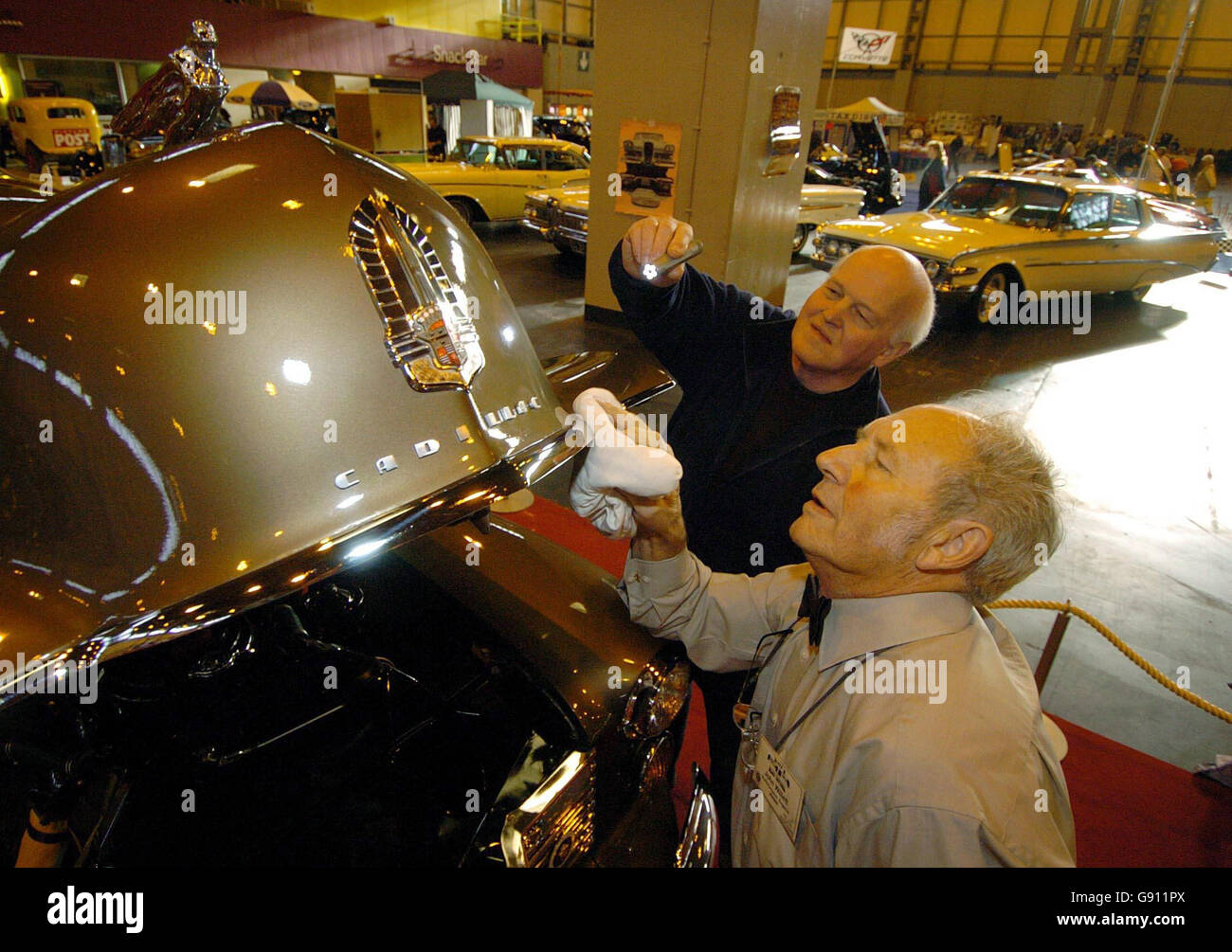 John Willett (right) and Steve Turland of Northampton put the finishing ...
