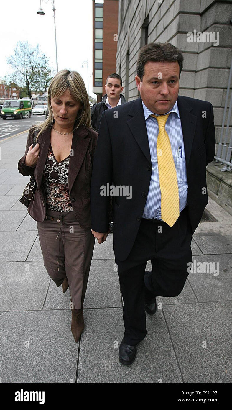 Caroline Moran (left) sister of Kelly Anne McArdle leaves the Four ...