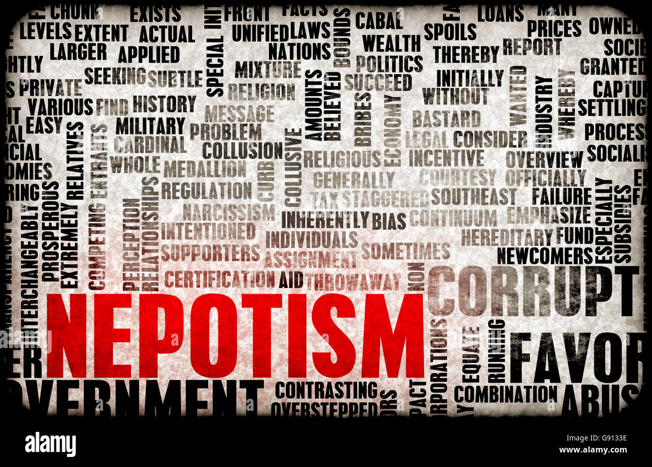 Nepotism in Business or Government as a Concept Stock Photo - Alamy