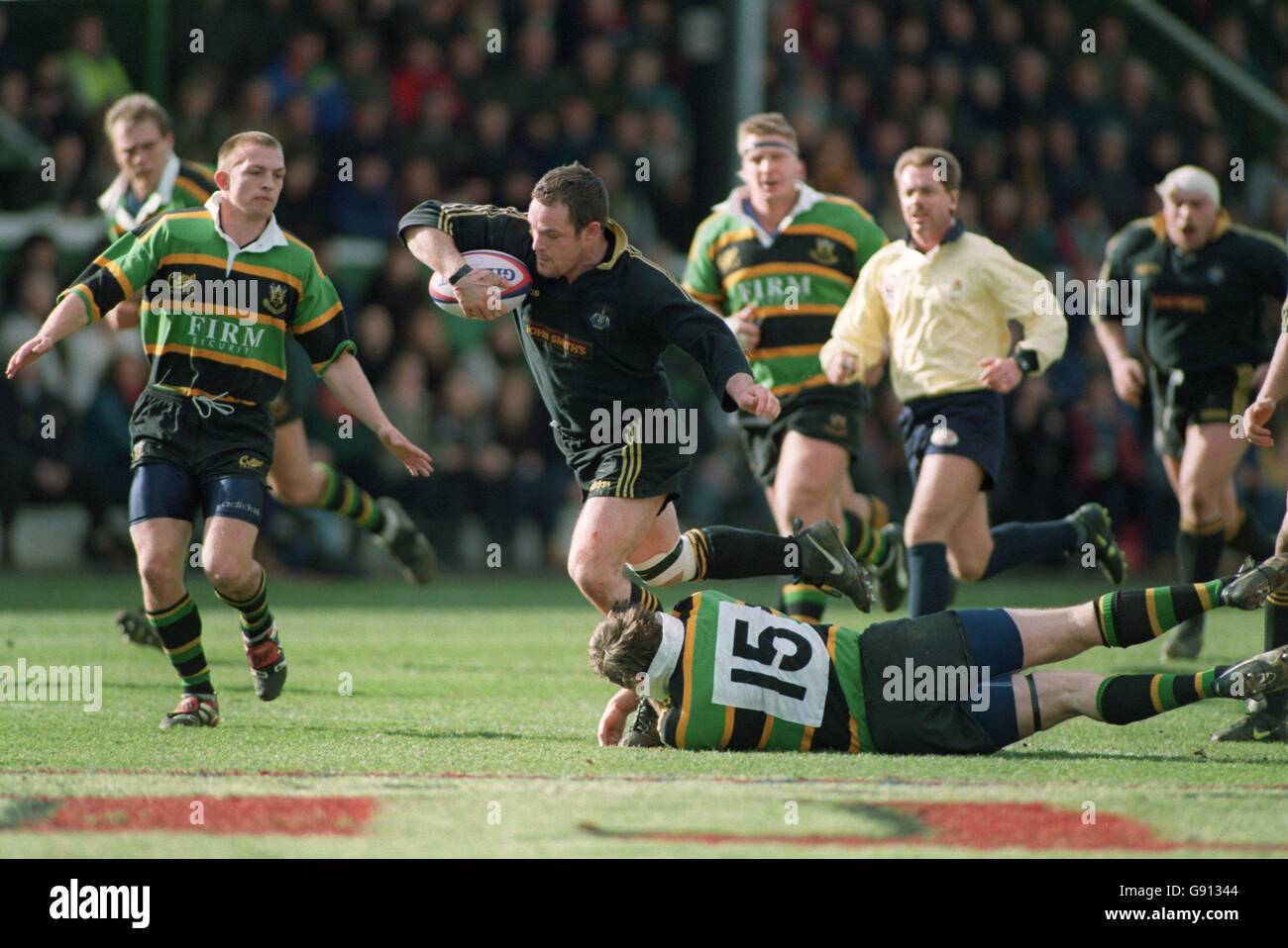 Rugby Union - Allied Dunbar Premiership - Northampton v Newcastle Stock ...