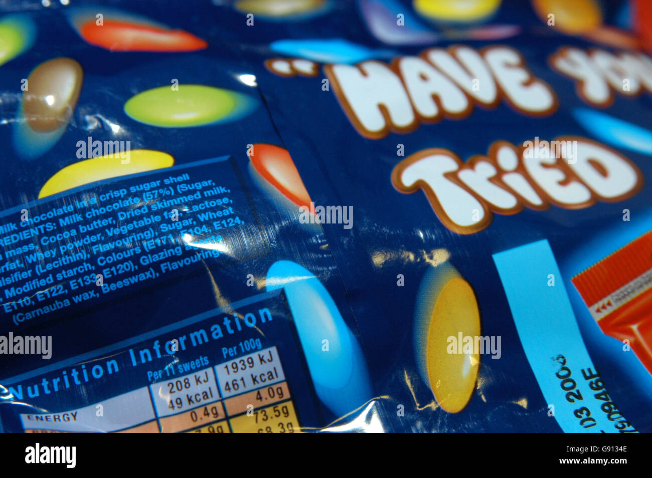 A Packet of Sweets Stock Photo - Alamy