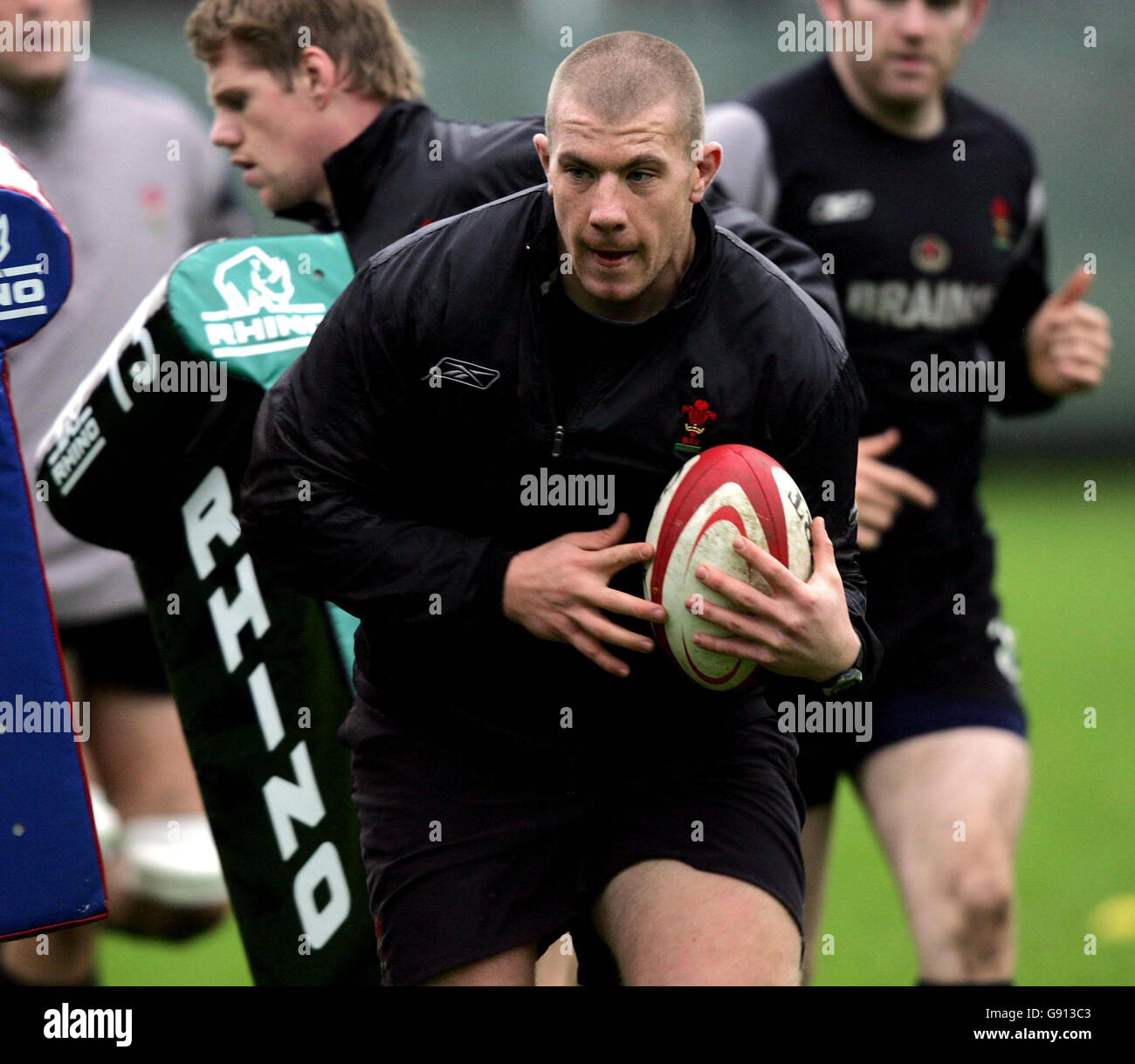 Previously un-issued photo dated 08/11/2005 of Wales' John Yapp during ...