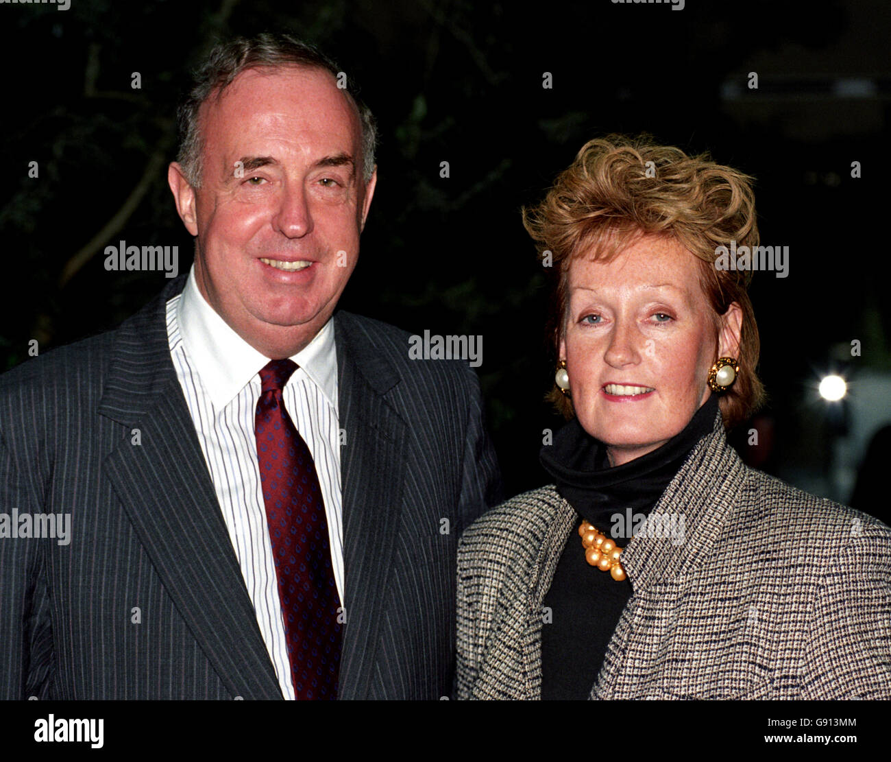 Chairman of natwest bank lord alexander and his wife hi-res stock ...