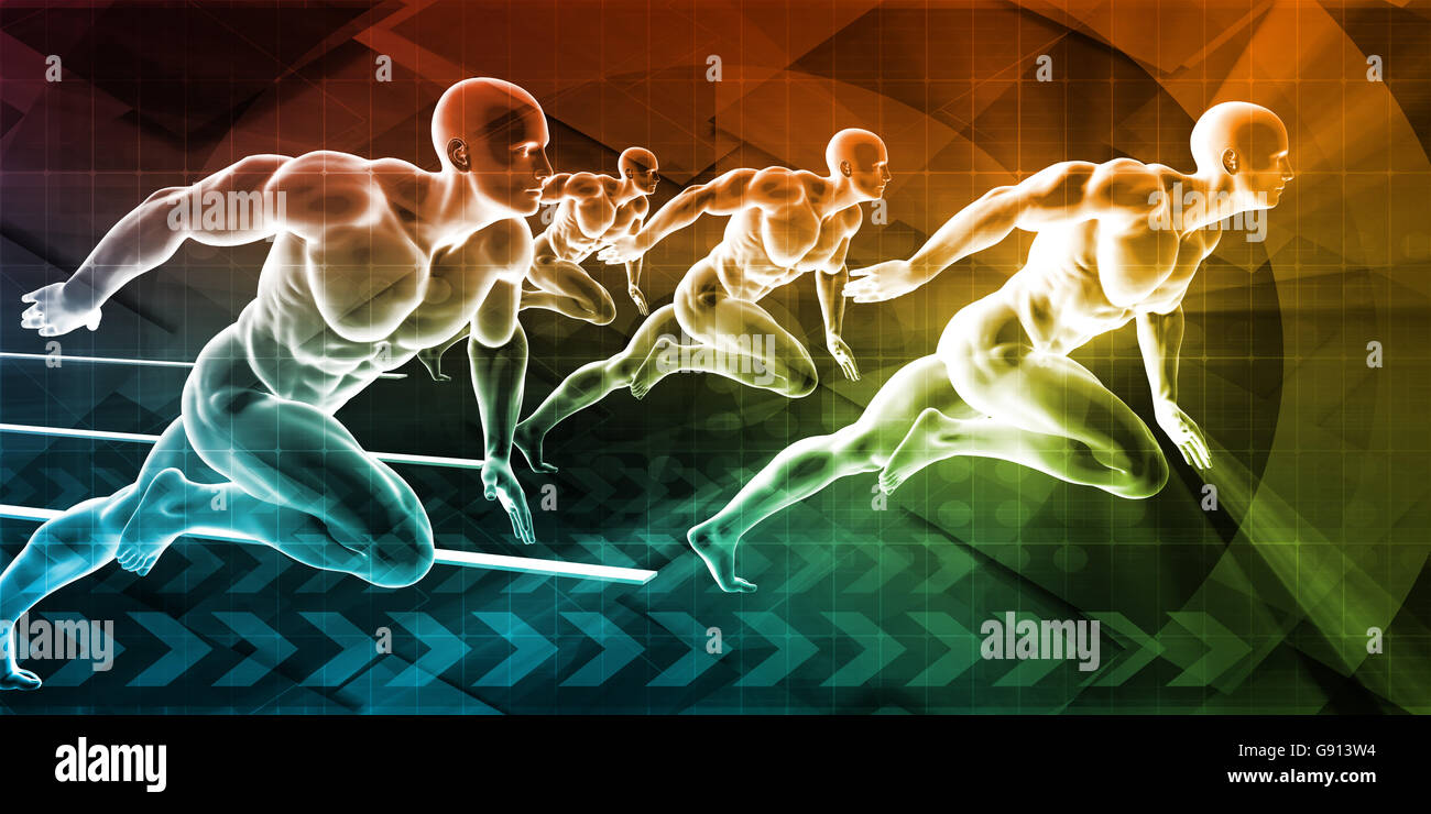 Business group people chasing hi-res stock photography and images - Alamy