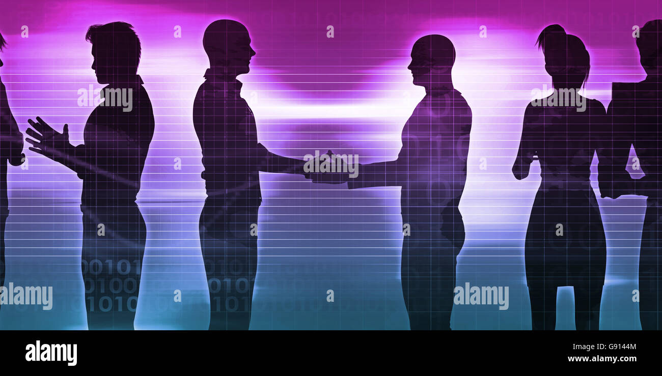 Exchanging Ideas Between Businessmen and Discussion Art Stock Photo - Alamy