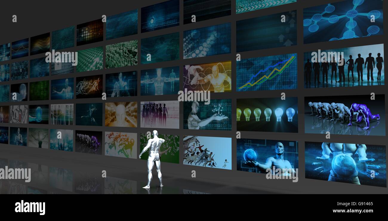 Digital Data Management and Content Aggregation Concept Stock Photo - Alamy