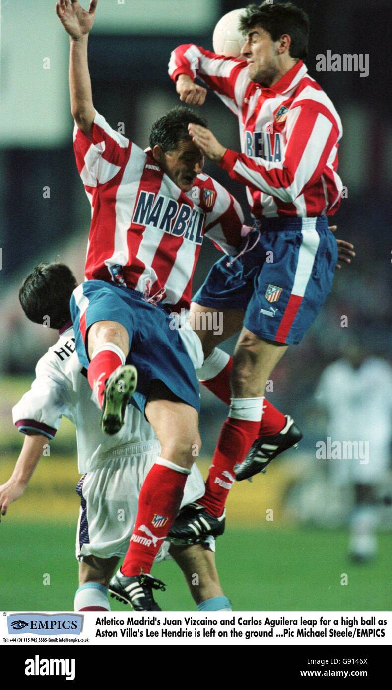 Aston villa leap for a high ball hi-res stock photography and images ...