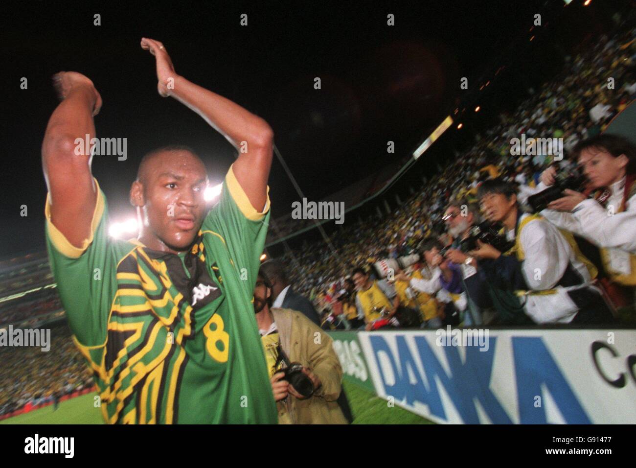 Soccer - Friendly - Brazil v Jamaica - Miami, USA. Marcus Gayle of ...