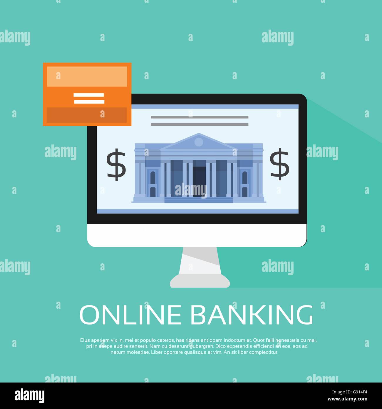 Online Banking Internet Electronic Payment Computer Monitor Money ...