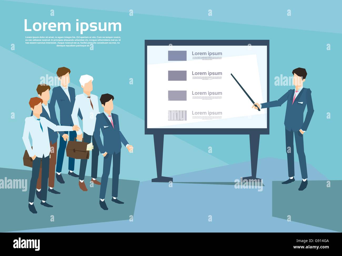 Business People Group Presentation Flip Chart Finance, Team Training ...