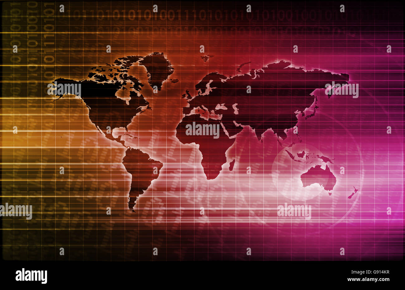 Conceptual display data integration hi-res stock photography and images ...