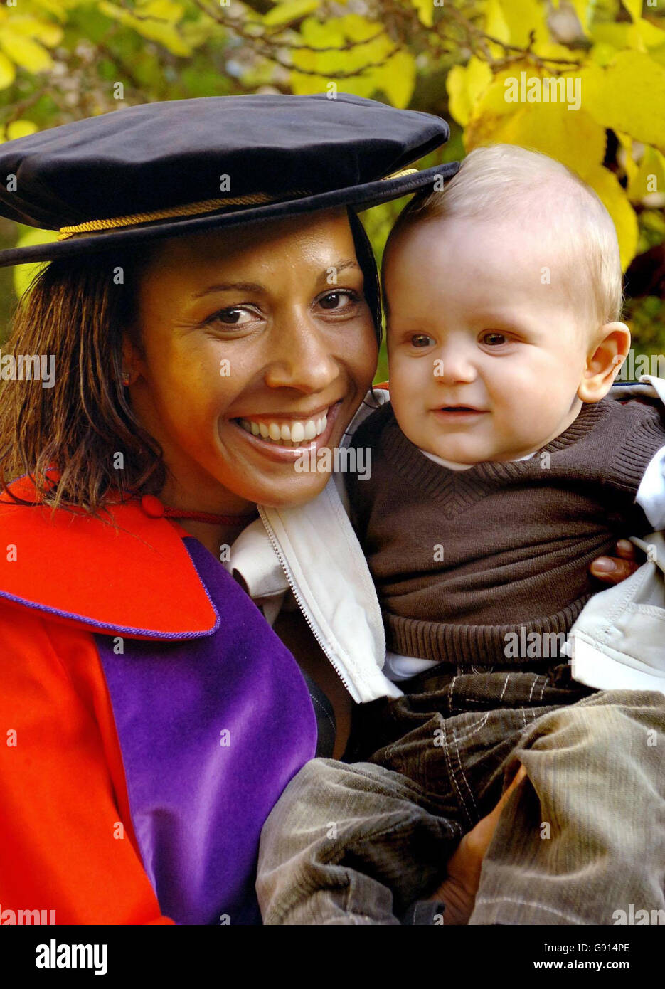 Dame Kelly Holmes, the double Olympic gold medal winner, celebrates her ...