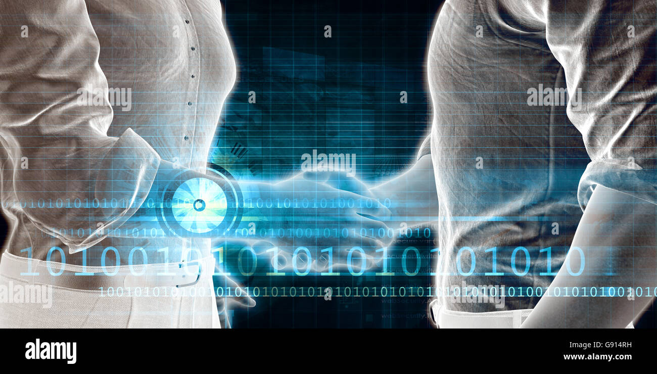 Two businessmen illustration board room hi-res stock photography and ...