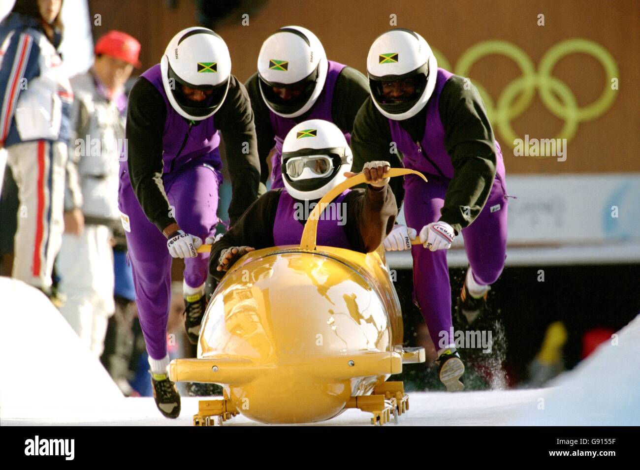 Four-Man Bobsleigh - Winter Olympics - Nagano 1998 - Training Day Three ...